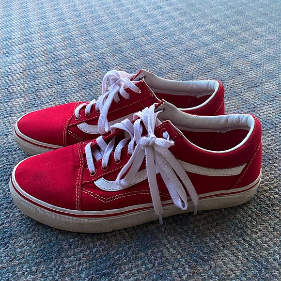 Vans | Shoes | Red Old Skool Vans | Poshmark
